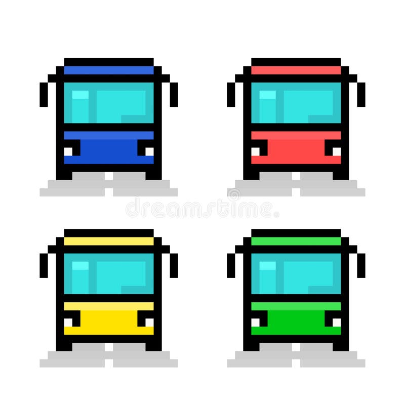 Bus Pixels Stock Illustrations – 99 Bus Pixels Stock Illustrations ...