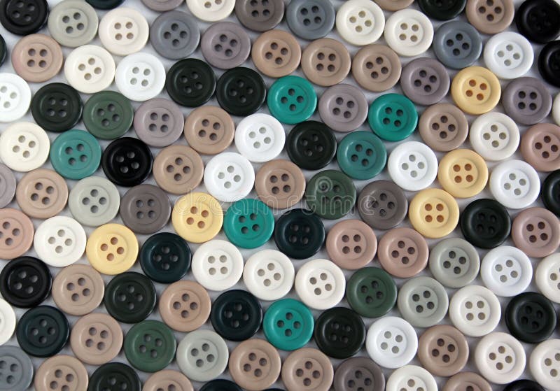 Collection of Buttons of Different Colors Stock Photo - Image of ...