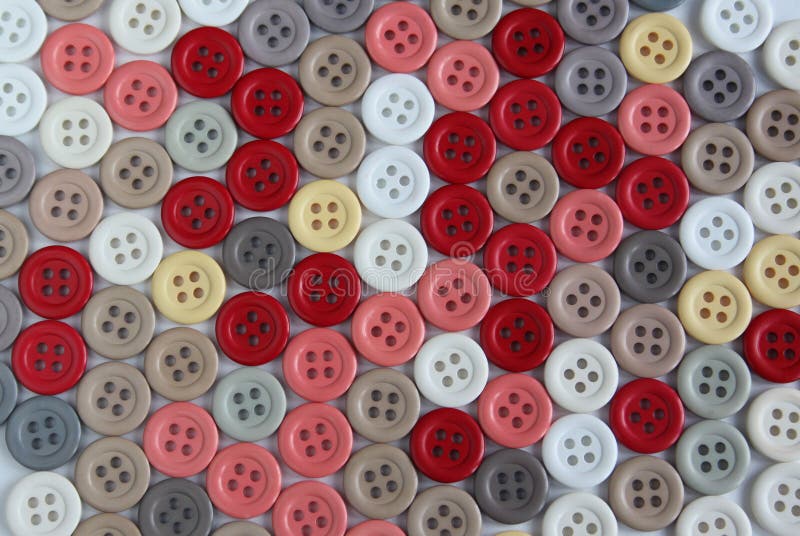 Collection of Buttons of Different Colors Stock Image - Image of ...