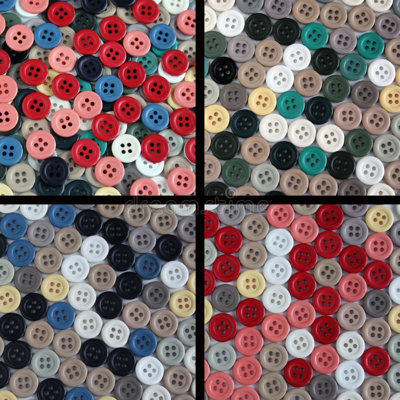 Collection of Buttons of Different Colors Stock Photo - Image of ...