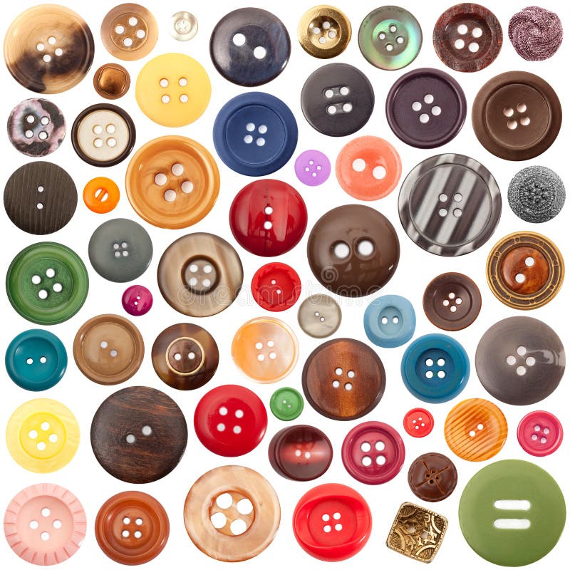 Collection of buttons stock illustration. Illustration of assorted ...