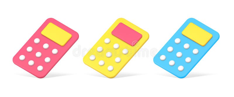 Collection Calculators with Buttons and Display for Mathematics ...
