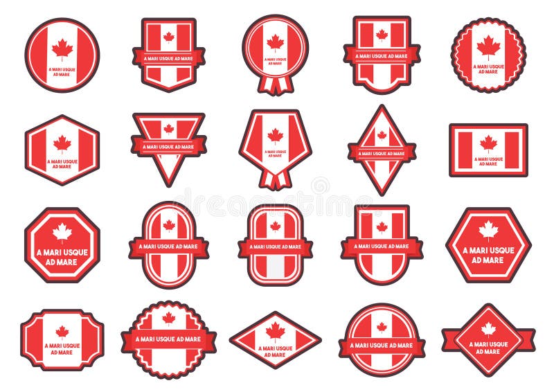 Canada labels designs stock vector. Illustration of stamp - 67380242