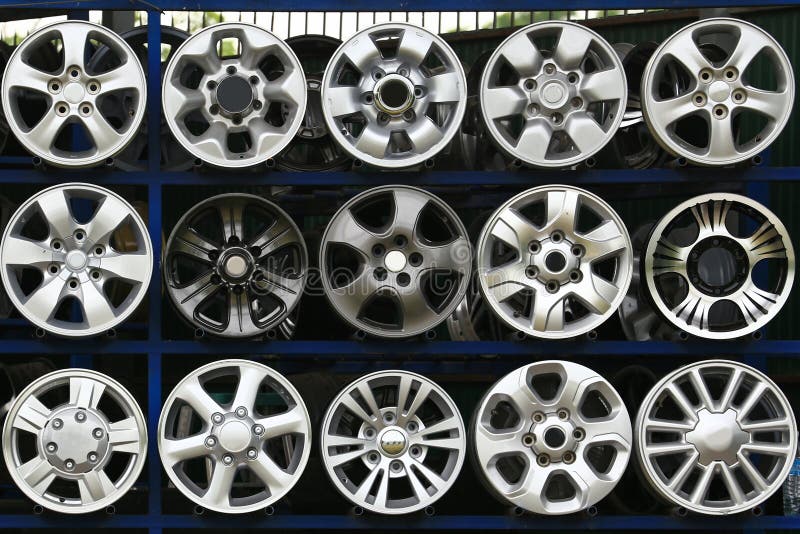 Collection Car Alloy Wheel Discs Stock Image - Image of expensive, disk ...