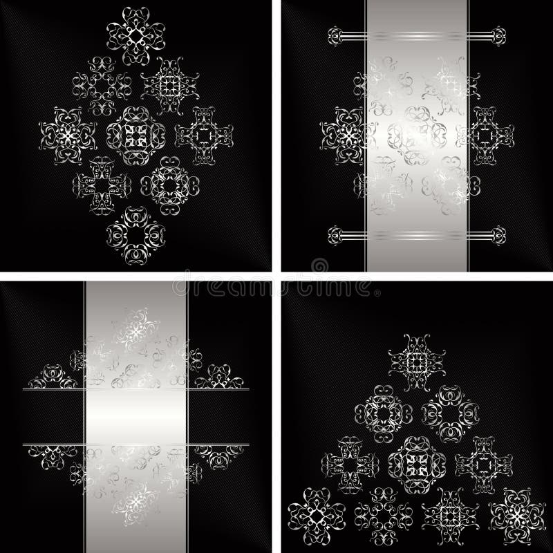 Collection of Cards with Design Elements Stock Vector - Illustration of ...