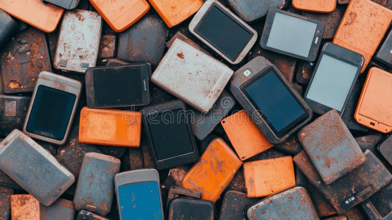 A Collection of Cell Phones, Stack of Modern Mobile Devices Showcasing ...