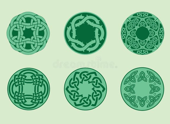 Collection of Celtic Elements Stock Vector - Illustration of irish ...