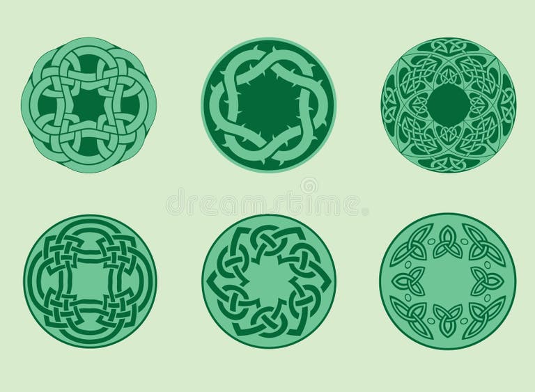 Collection of Celtic Elements Stock Vector - Illustration of irish ...