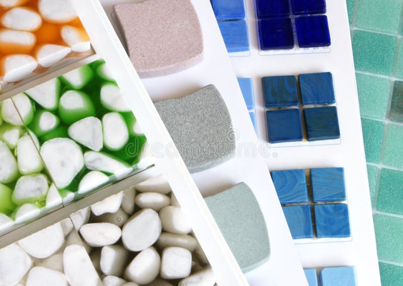 Collection of 9 Ceramic Tiles Stock Photo - Image of decorate, element ...