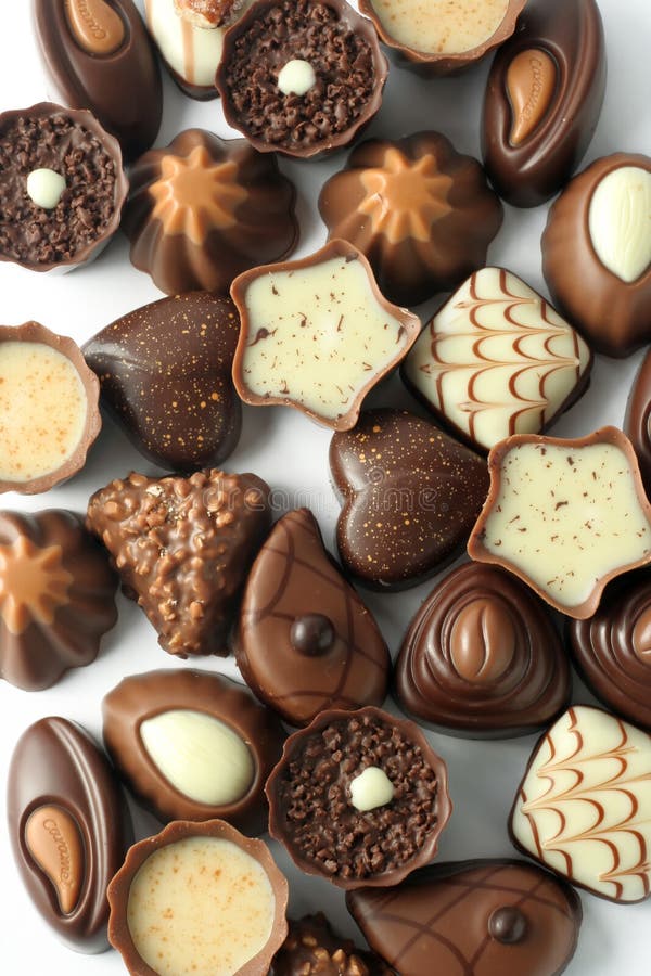 Gourmet Chocolates stock image. Image of chocolates, confectionery ...