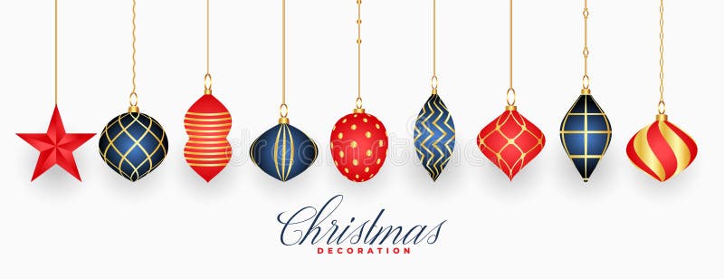 Collection of Christmas Bauble for Xmas Holiday Design Vector Design ...
