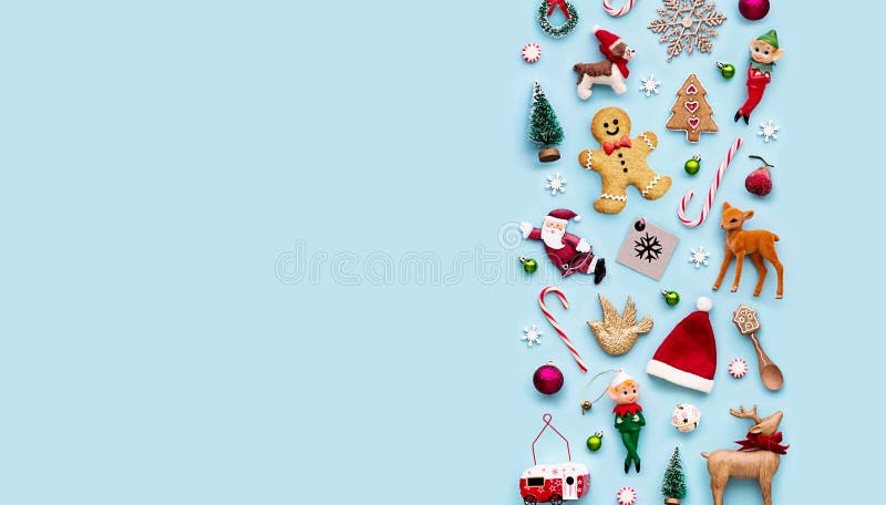Collection of Christmas Objects Stock Photo - Image of decorations ...
