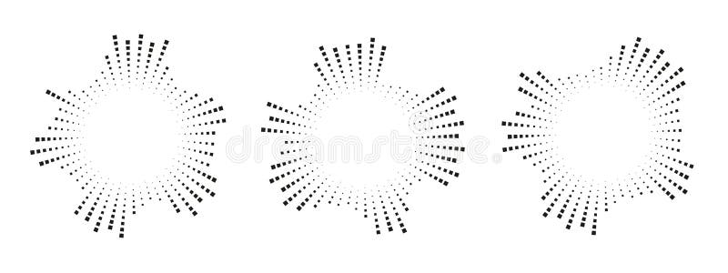 Collection of Circular Audio Waveforms Made of Segmented Beams ...