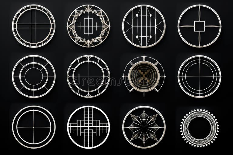 Collection of Circular Objects, Perfect for Graphic Design Projects ...