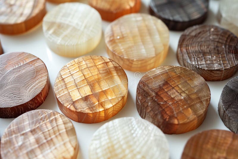 A Collection of Circular Stone Discs with Various Textures and Colors ...