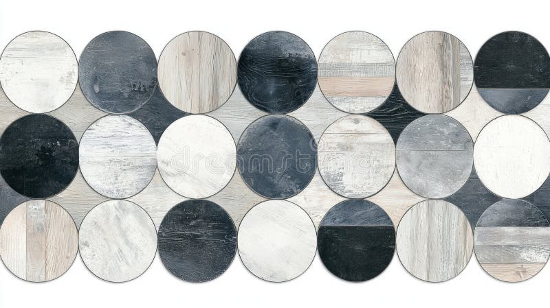 A Collection of Circular Tiles with Varying Wood Grain Patterns and ...