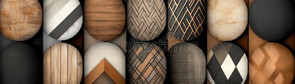 A Collection of Circular Wood Patterns Showcasing Various Textures and Designs, Perfect for ...