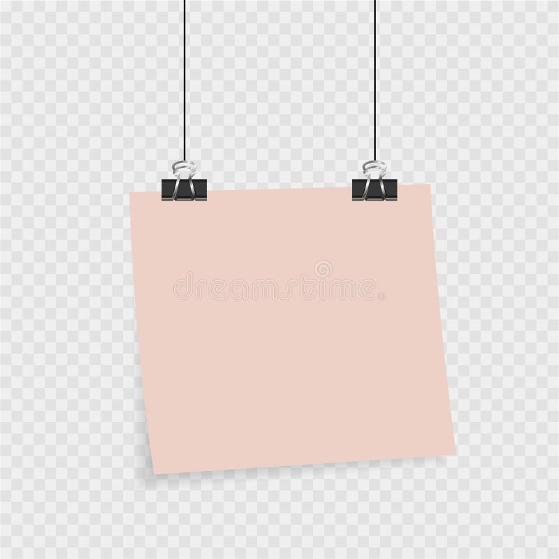 Collection of Clear Color Lists of Paper with Pin on the Gray ...