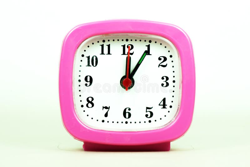 Collection of Clock from 12:00 To 1:00 am and PM Isolated in White ...