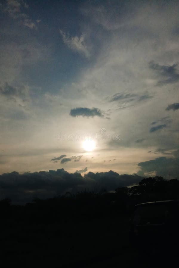 A Collection of Clouds among the Afternoon Sun Stock Image - Image of ...