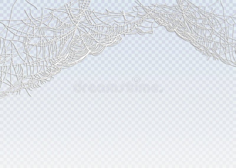 Collection of Cobweb, on Black, Transparent Background. Stock Vector ...