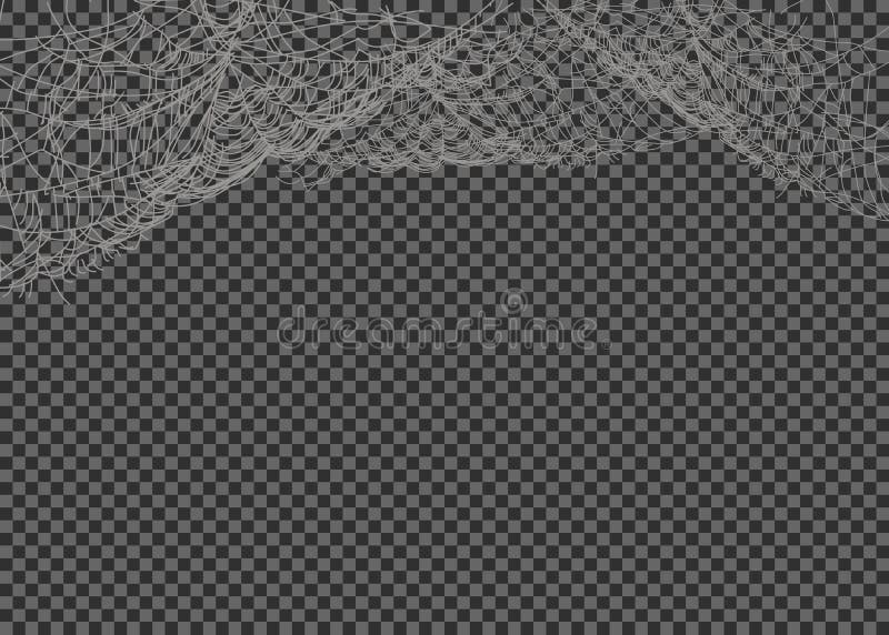 Collection of Cobweb, Isolated on Black, Transparent Background. Stock ...