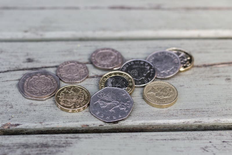 Collection of Old British Coins Stock Photo - Image of shillings ...