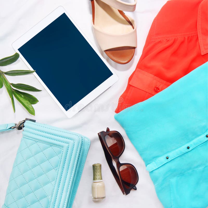 Collection Collage of Women S Clothing Stock Photo - Image of collage ...