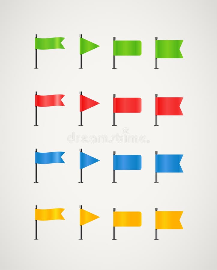Color flags stock vector. Illustration of dark, green - 10988583