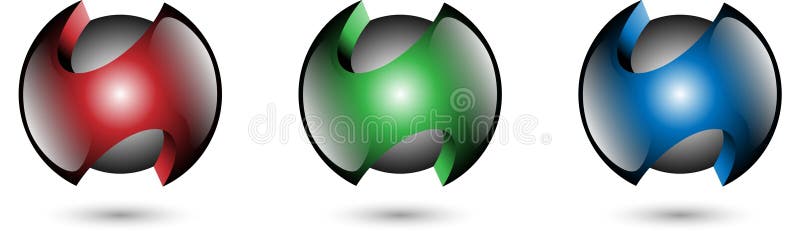 Collection Color Glossy Ball Stock Vector - Illustration of color ...