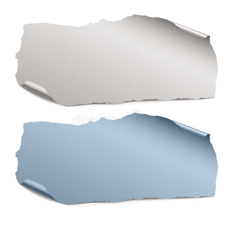 Old Paper Ripped Ribbon Banners Stock Vector - Illustration of ...