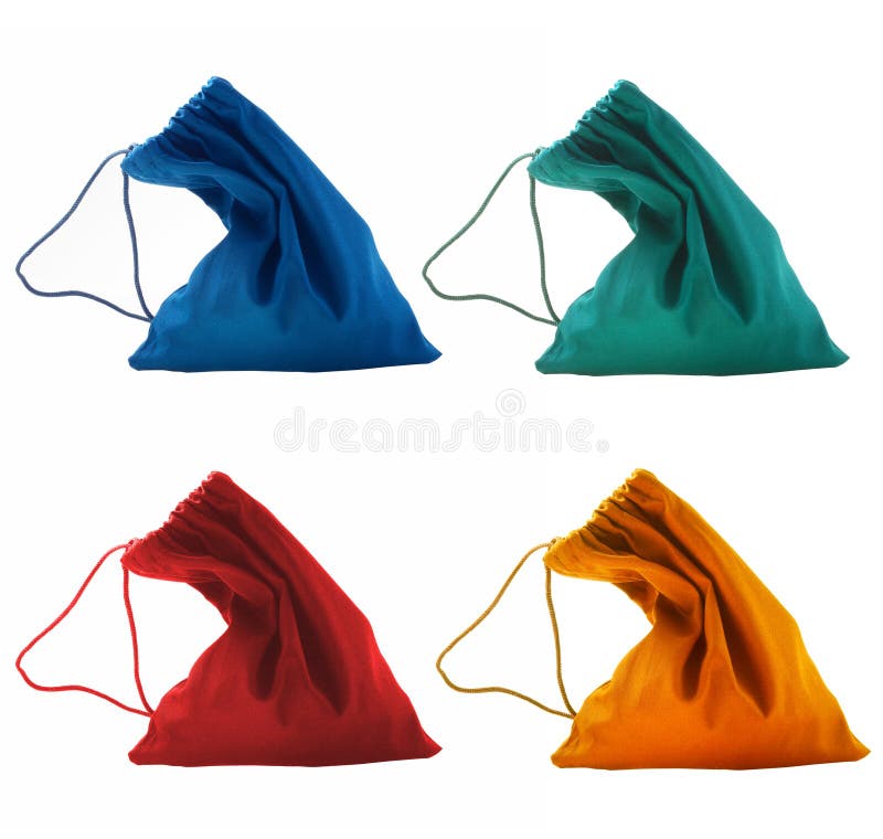 Collection of Color Small Bags Stock Image - Image of decorative, gift ...