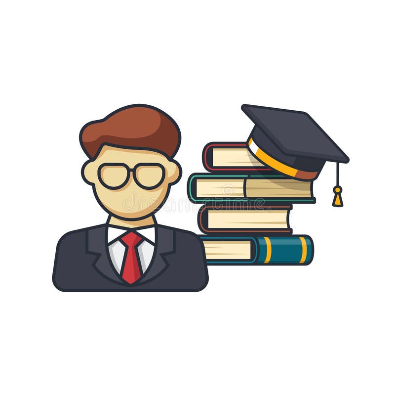 Collection Colored Thin Icon of Teacher Stock Vector - Illustration of ... Collection Colored Thin Icon of Teacher Stock Vector - Illustration of ...
