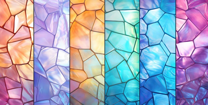A Collection of Colorful, Abstract and Textured Glass Panels ...