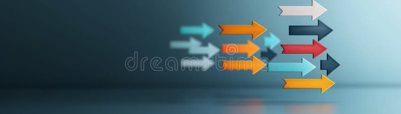 A Collection of Colorful Arrows Pointing in Various Directions ...