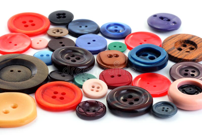 Collection Of Colorful Buttons Stock Photo - Image of abstract ...