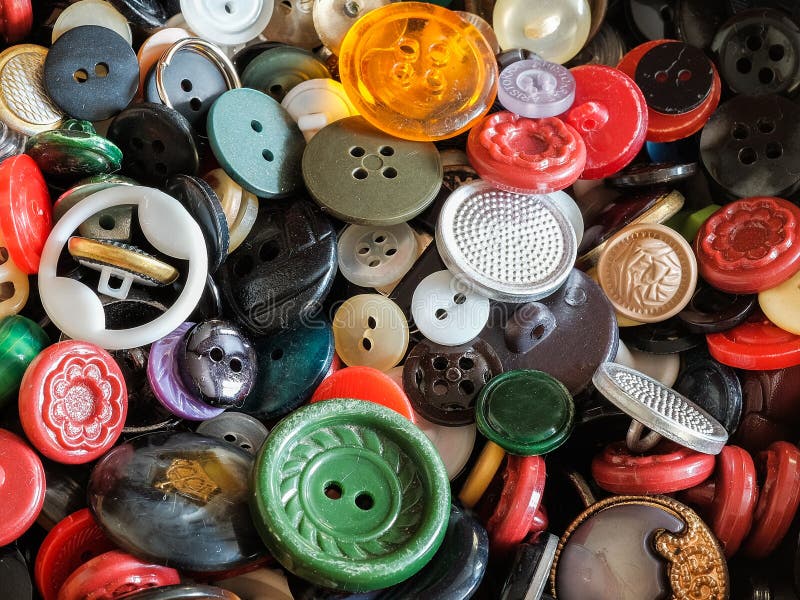 Collection of Colorful Buttons Stock Image - Image of grey, hole: 105302381