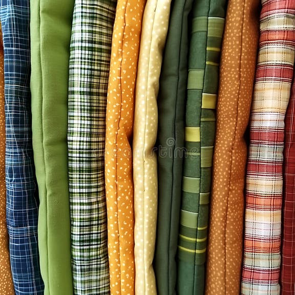 A Collection of Colorful Fabric Samples Diverse Textures and Patterns ...