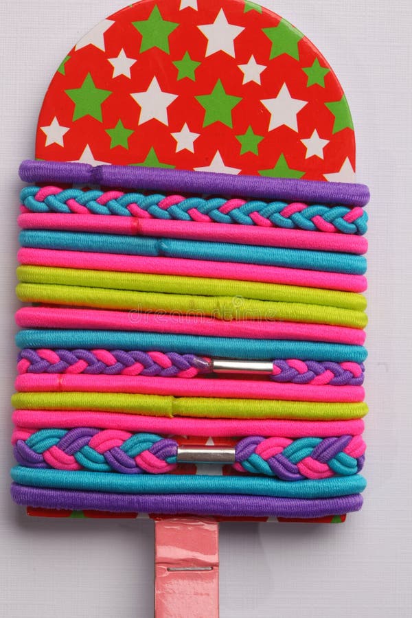Collection of Colorful Hair Bands Stock Image - Image of bunch ...