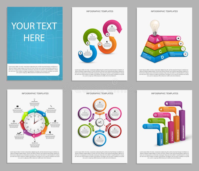 Collection of Colorful Infographics. Design Elements Stock Vector ...