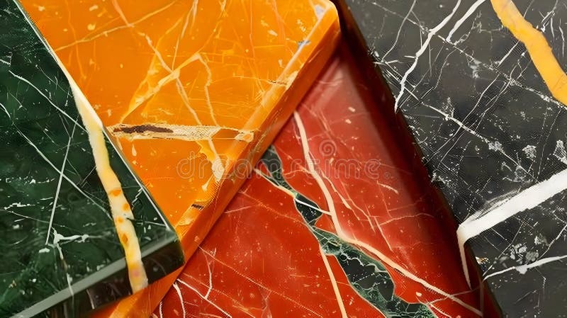 A Collection of Colorful Marble Slabs Showcasing Intricate Patterns and ...