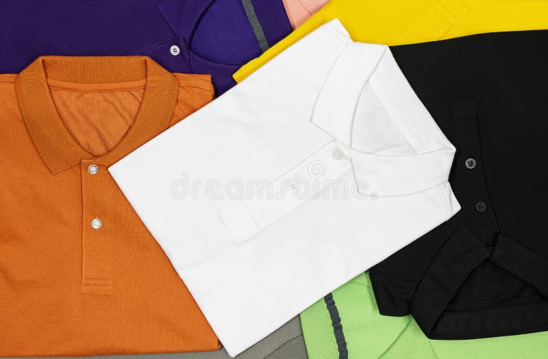 Collection Colorful Mock Up T-Shirt Stock Image - Image of model ...