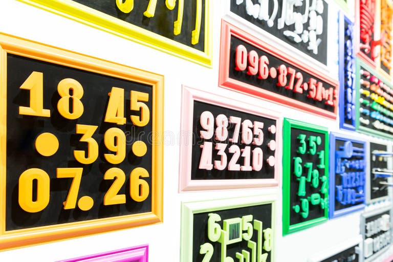 Collection of Colorful Numbers Stock Illustration - Illustration of ...