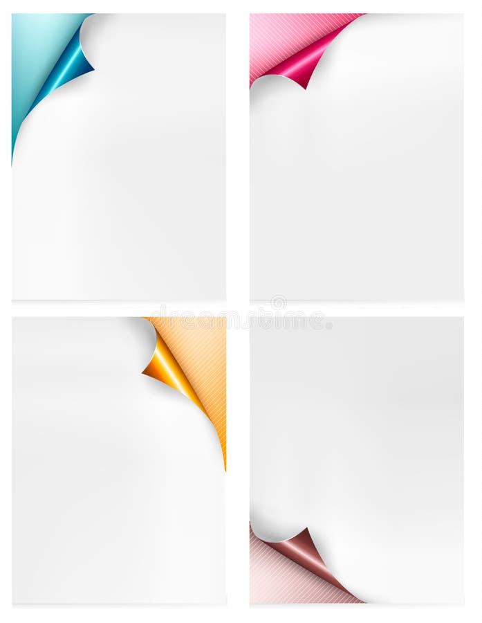 Collection of Cardboard Paper Banners. Stock Vector - Illustration of ...