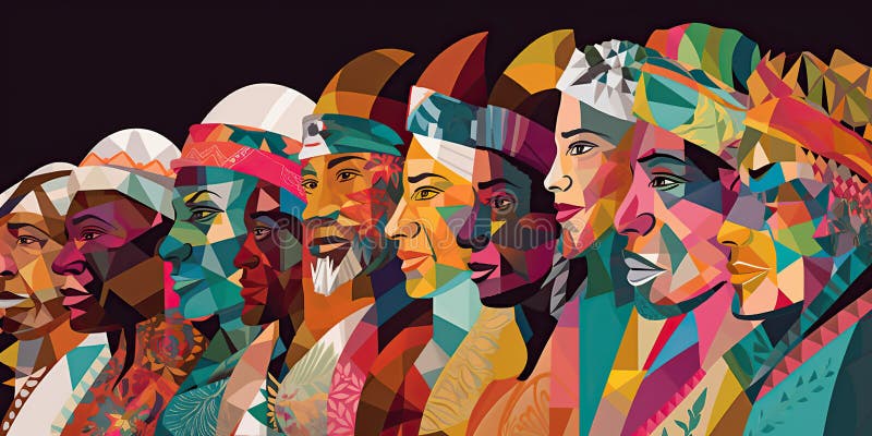 Colorful Paper Cutouts Representing Diverse People and Cultures ...