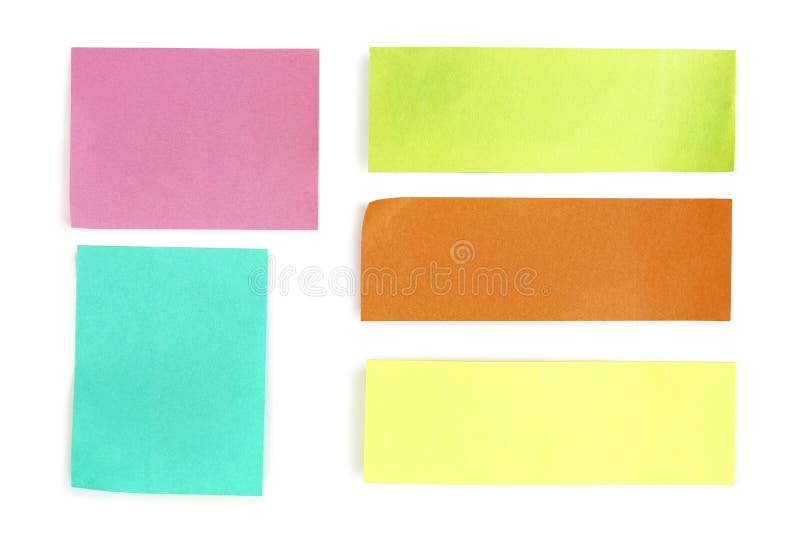 Colorful notes stock photo. Image of blank, closeup - 108731012