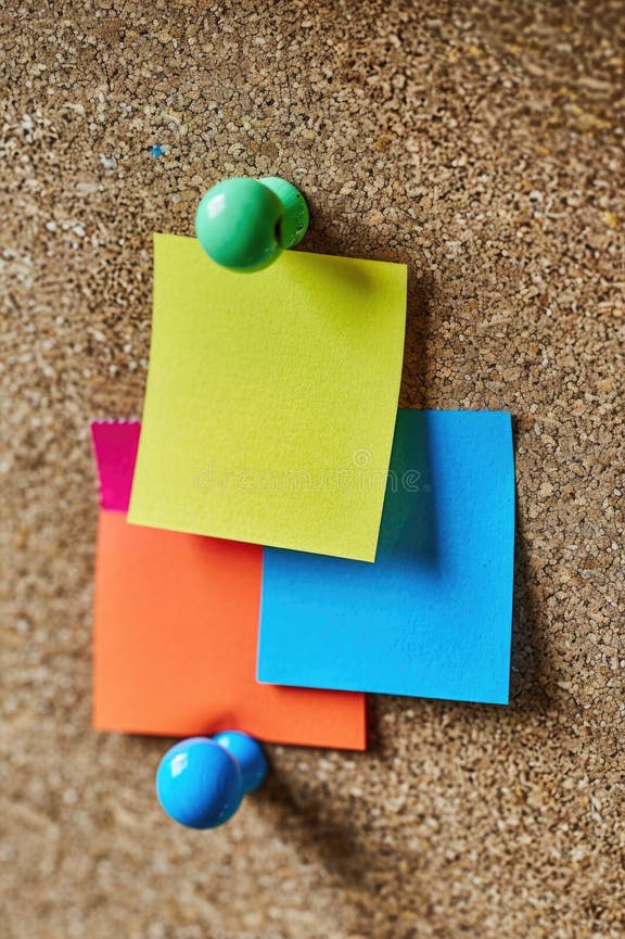A Collection of Colorful Post it Notes on a Wall, Suitable for Office ...