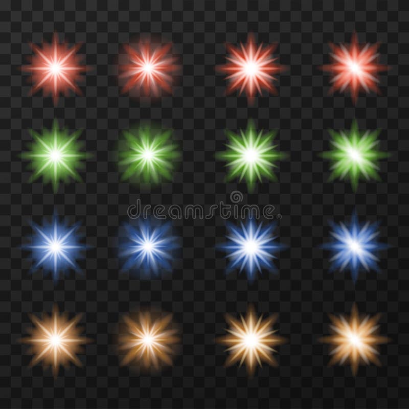 Collection of Colorful Stars Stock Vector - Illustration of eps10 ...