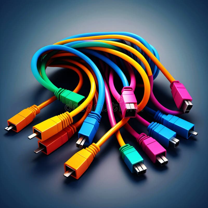 Cable Bundle Icon stock illustration. Illustration of server - 362574699