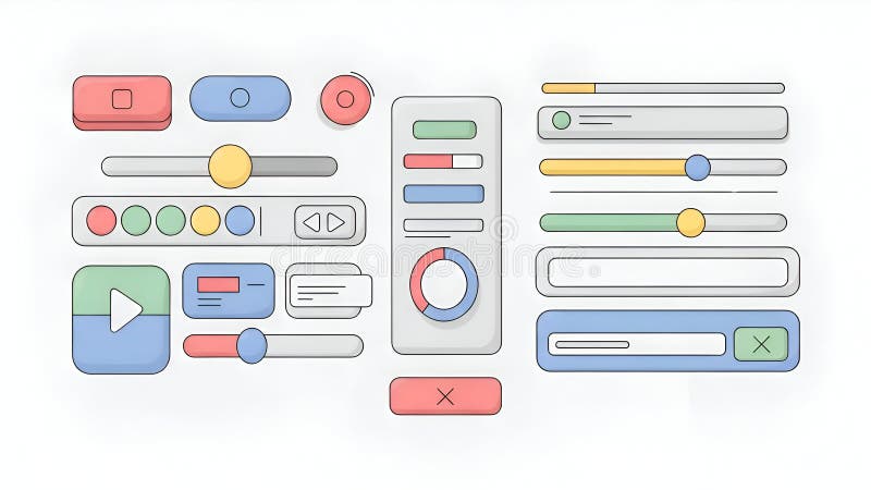 Buttons Ui Elements Kit Stock Illustrations – 1,824 Buttons Ui Elements Kit Stock Illustrations ...